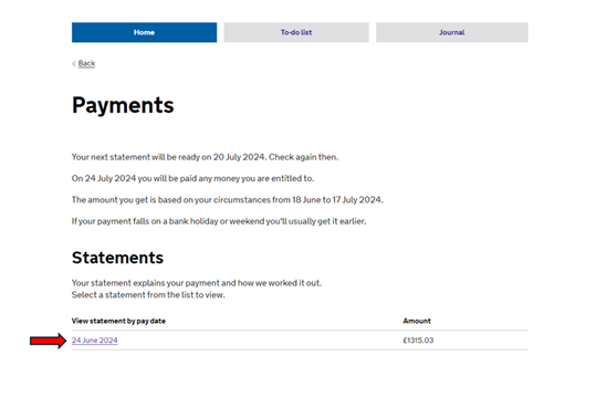 Getting claim information and statements from your online universal credit account | CPAG